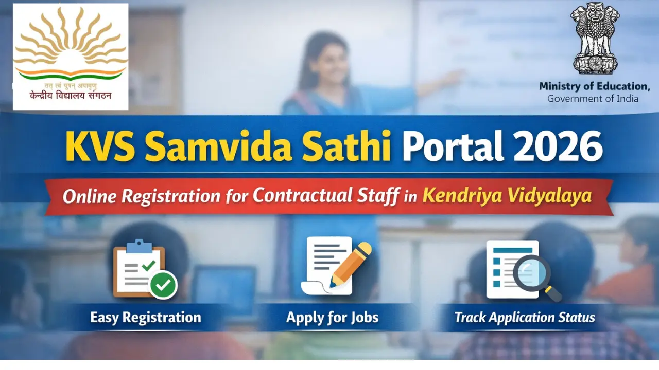 KVS Samvida Sathi Portal 2026: Online Registration For Contractual ...