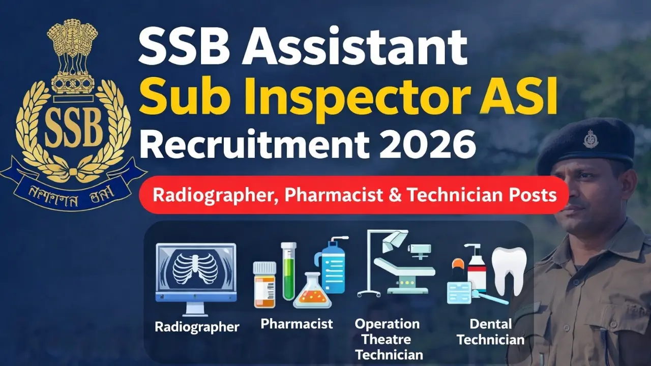 SSB Assistant Sub Inspector (ASI) Recruitment 2026: Application Form ...