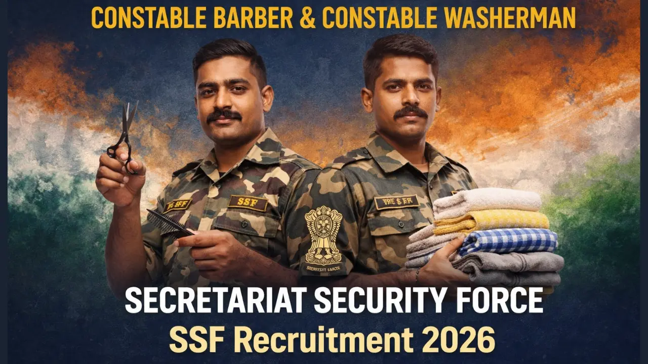 SSF Tradesman Recruitment 2026 Notification, Apply For Constable Barber ...