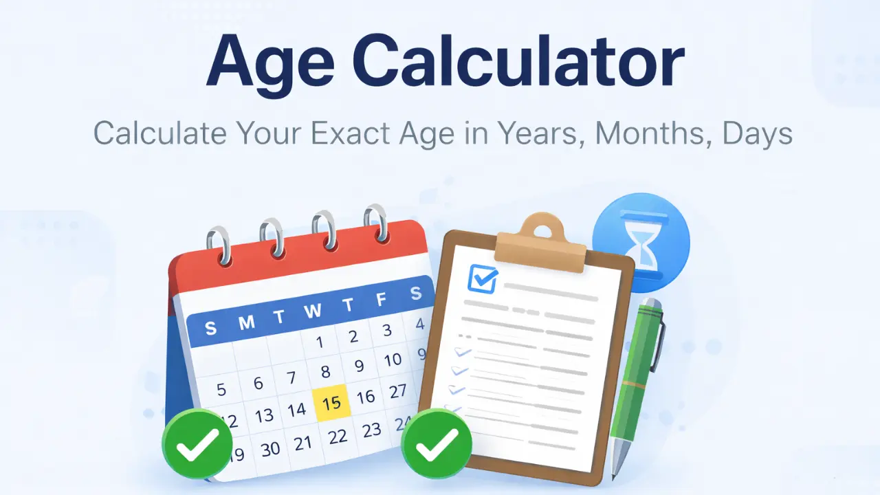Age Calculator | Free Age Calculator Online | Calculate Age From Date ...