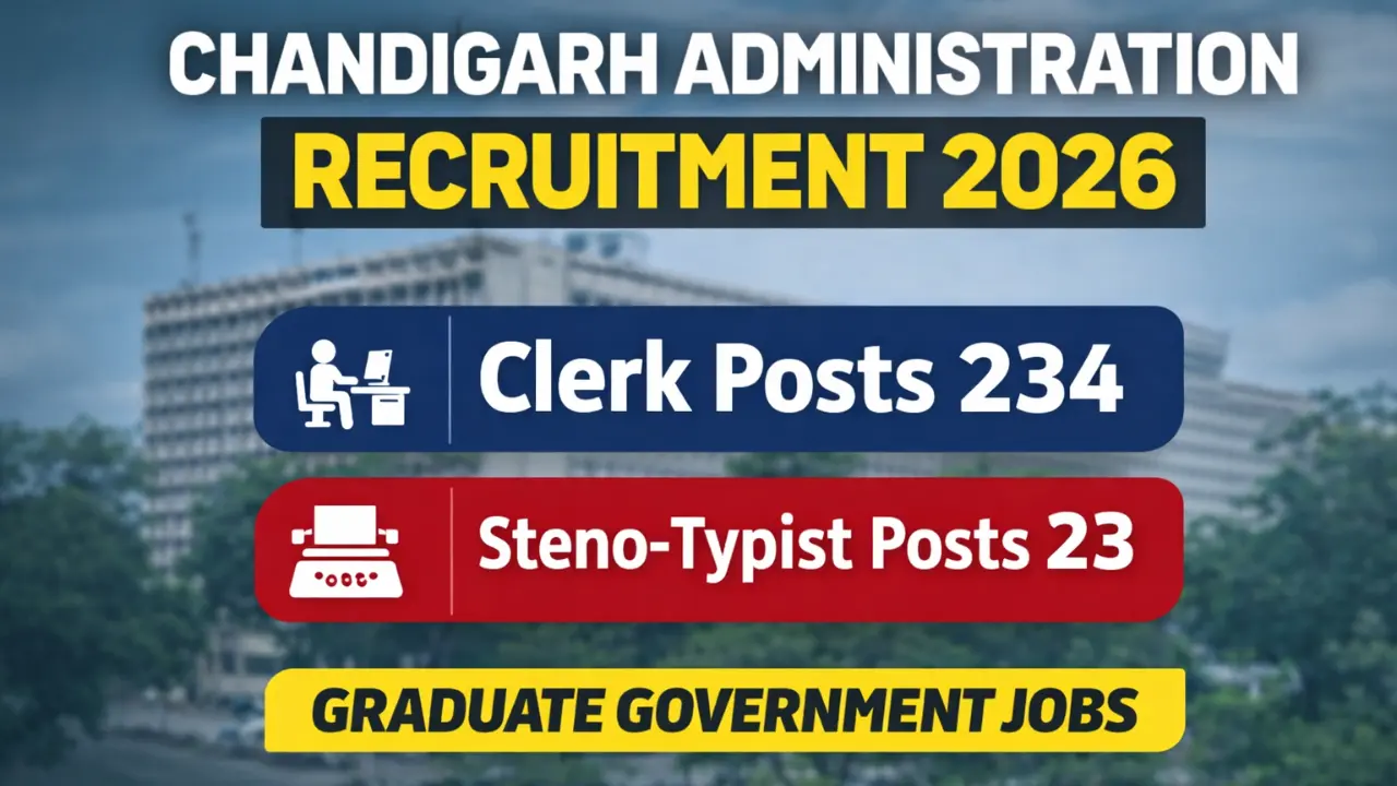 Chandigarh Administration Clerk Recruitment 2026 Notification OUT ...