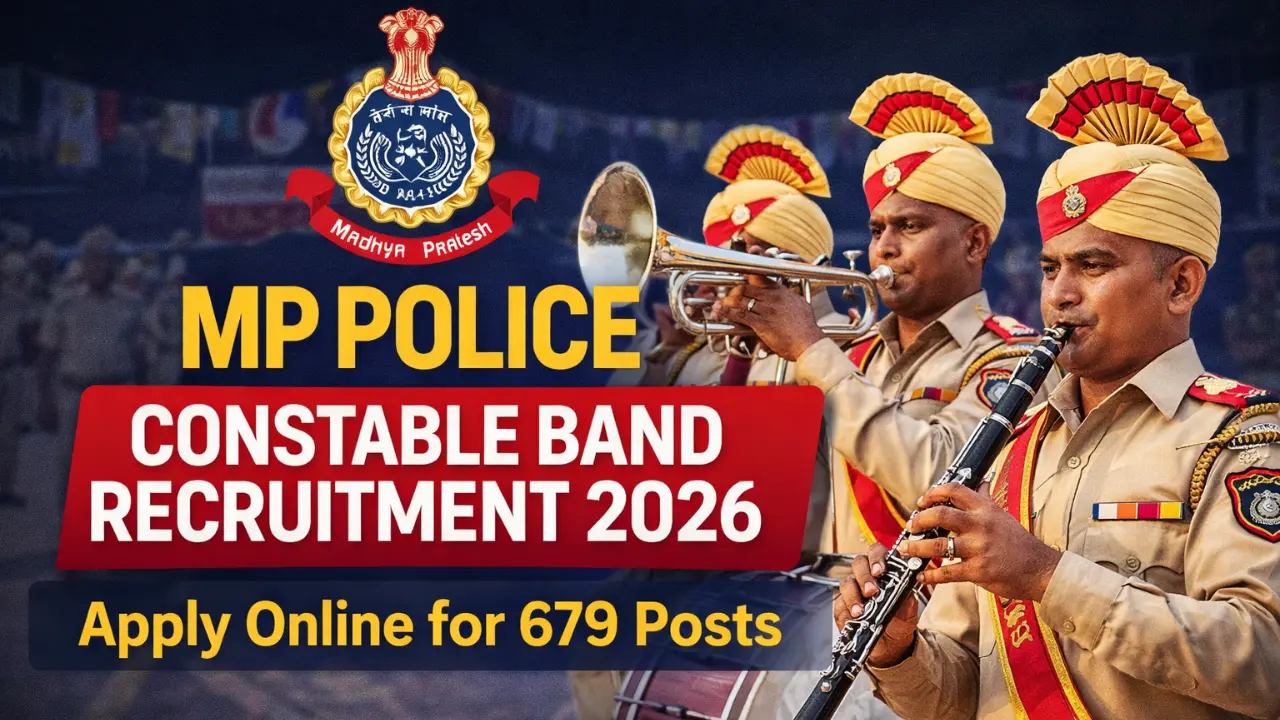 MP Police Constable Band Recruitment 2026 Notification OUT, Apply ...