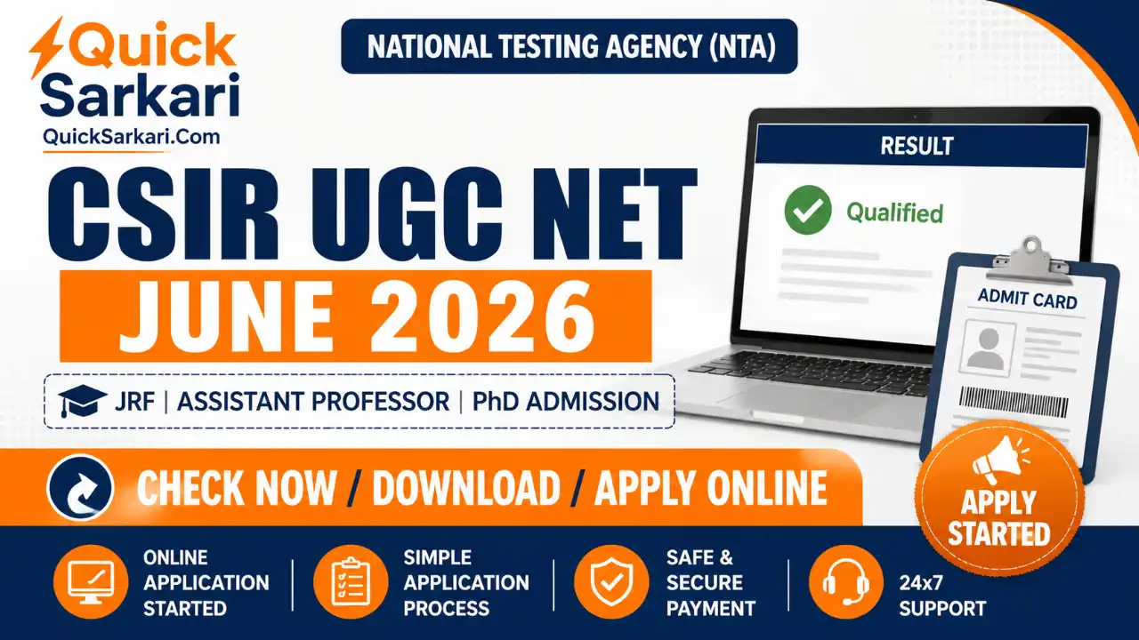 CSIR UGC NET June 2026 Notification OUT, Apply Online For JRF ...